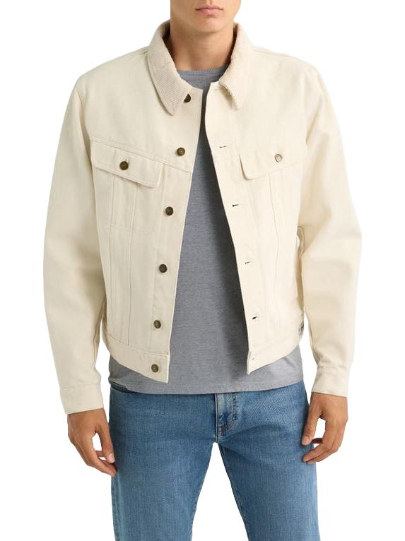 SCHOTT Schott NYC Cotton Canvas Trucker Jacket with Corduroy Collar